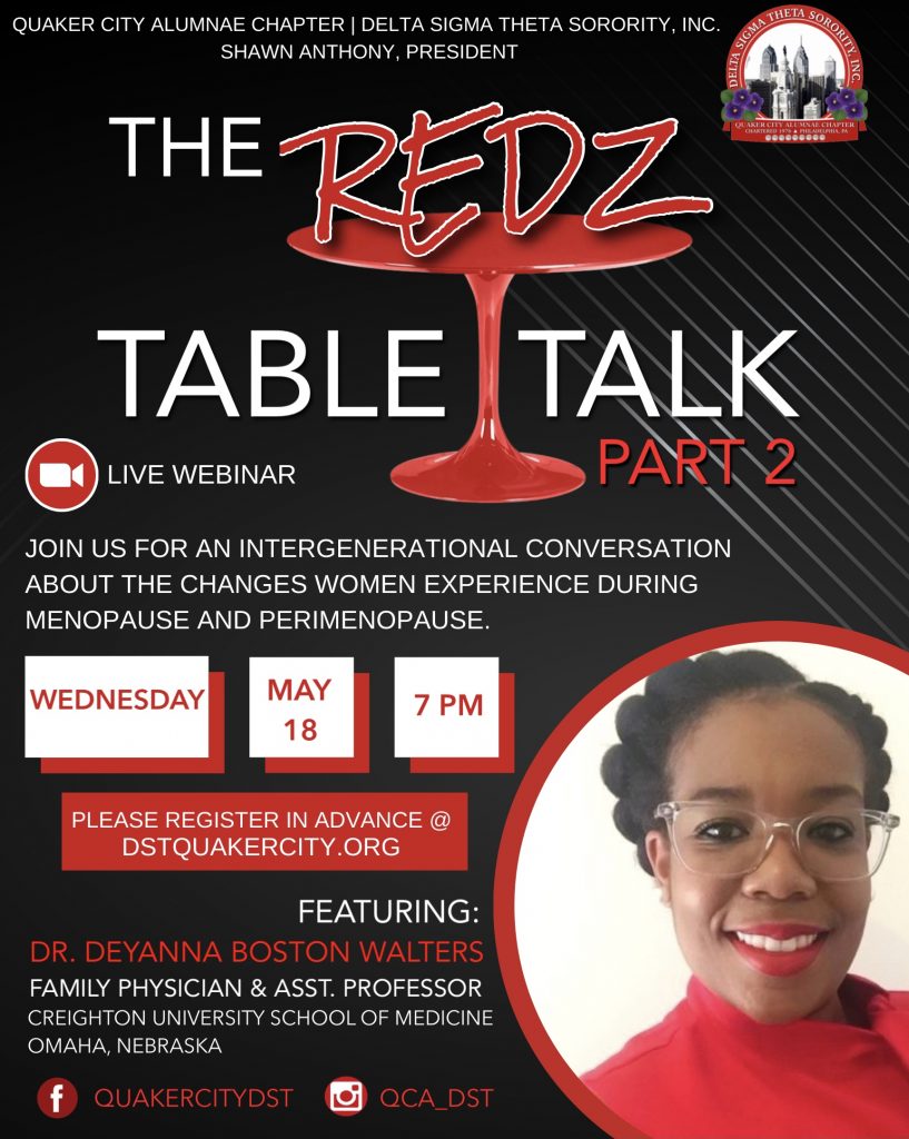 The Redz Table Talk: Part 2 - Delta Sigma Theta Sorority, Inc. Quaker ...