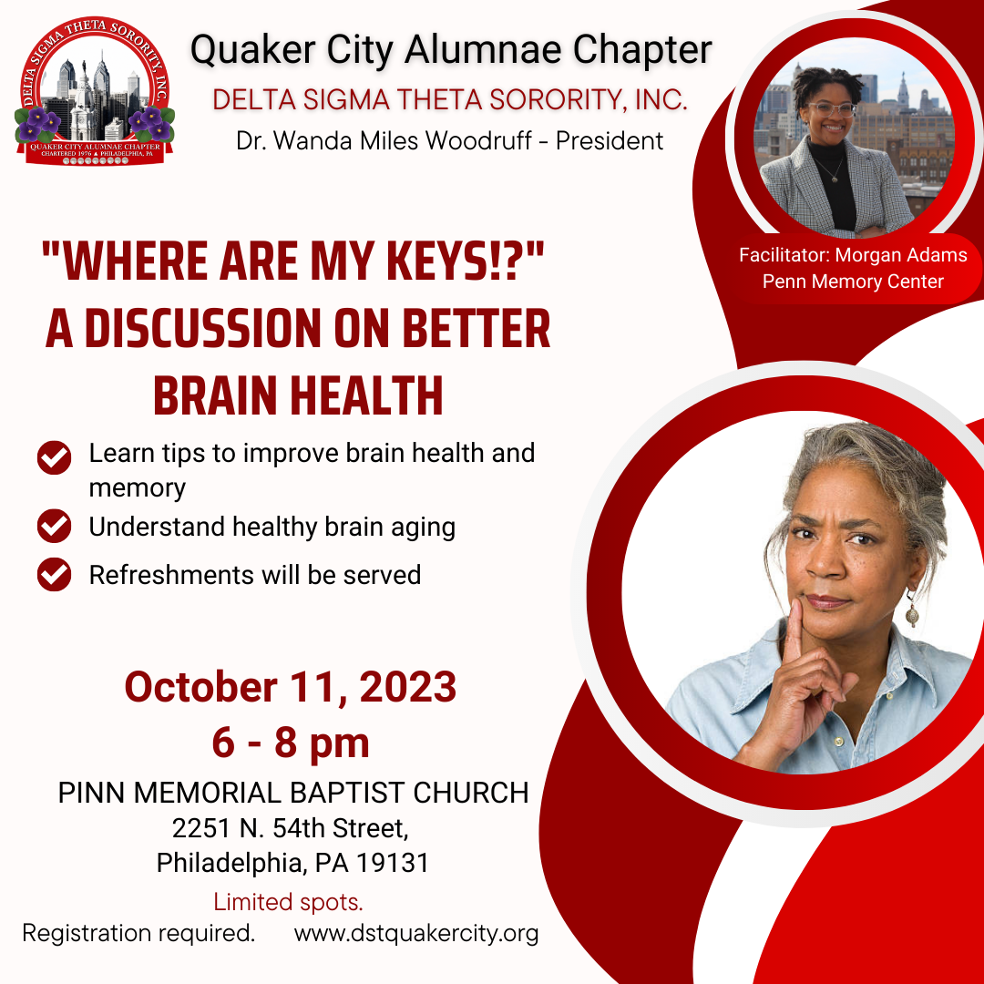"Where are my Keys!?" A Discussion on Better Brain Health - Delta Sigma ...
