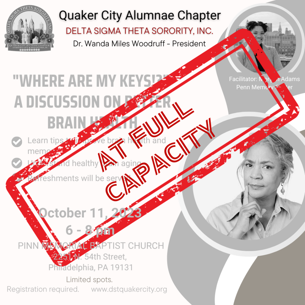 "Where are my Keys!?" A Discussion on Better Brain Health - Delta Sigma ...